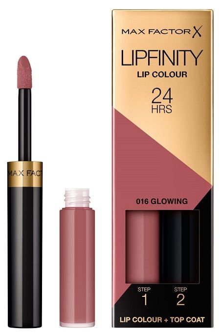 Max Factor Ruj Rezistent Lipfinity 016 Glowing 2.3ml + Balsam 1.9g ...